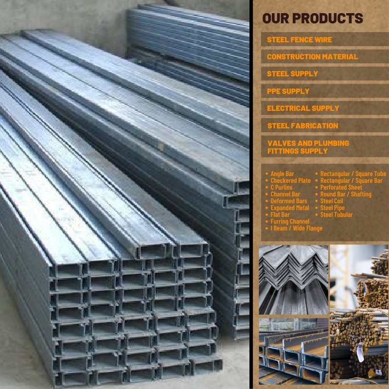 C Purlins 2x4x1.0mm / Purlin Bar / C Purlins, Commercial & Industrial ...