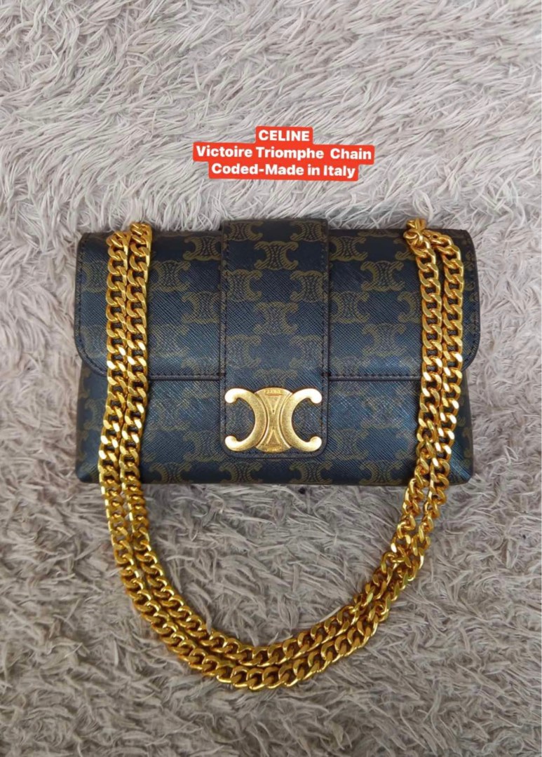 Celine Victoire Triomphe Chain Sling Coded, Luxury, Bags & Wallets on ...