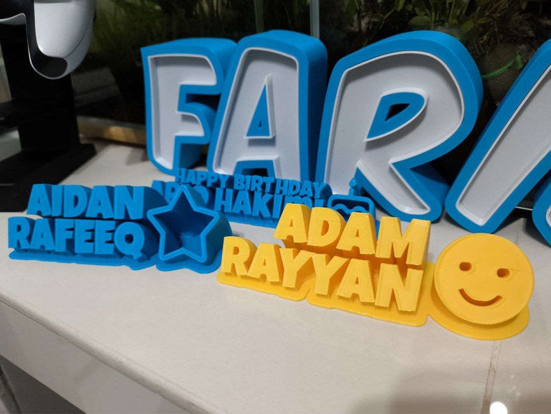 Custom 3D Print Name/Wishes, Hobbies & Toys, Stationery & Craft, Art ...