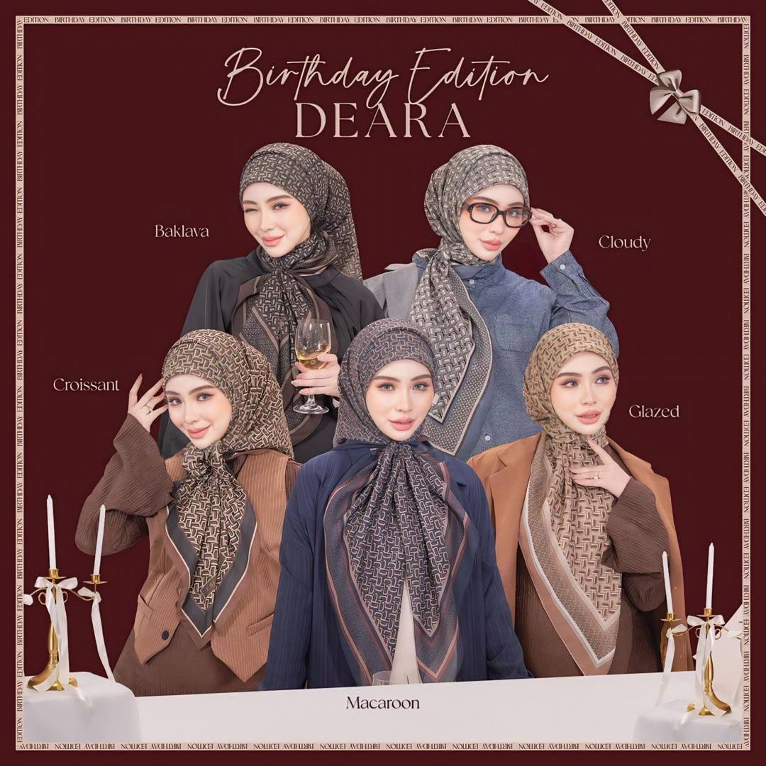 Deara Birthday Edition, Women's Fashion, Muslimah Fashion, Hijabs on Carousell