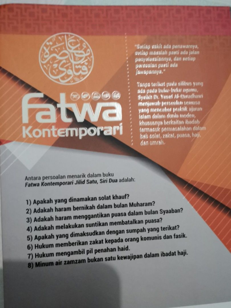 FATWA KONTEMPORARI SIRI 2 IBADAH BY DR YUSUF AL QARADHAWI, Hobbies ...