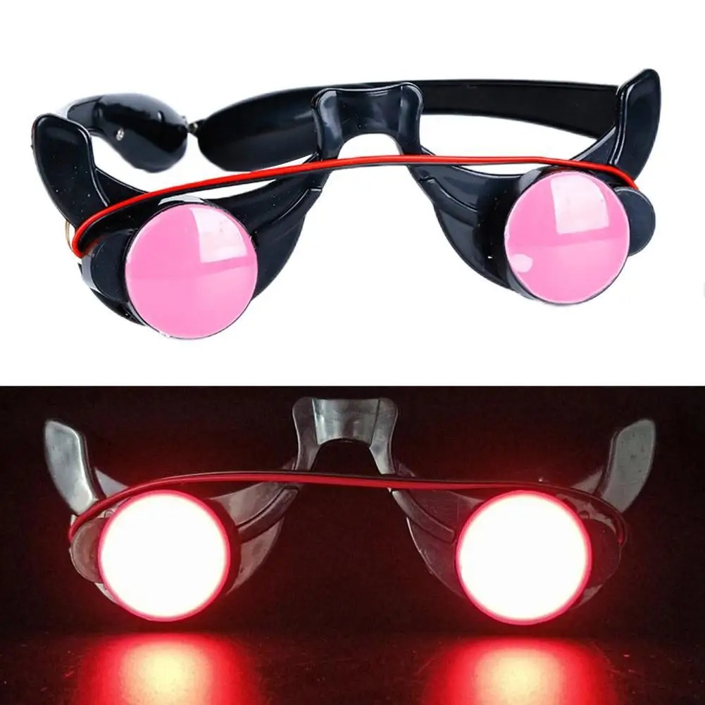 Funny Glasses LED Luminous Glasses Goggles LED Light Up Eyeglasses for ...
