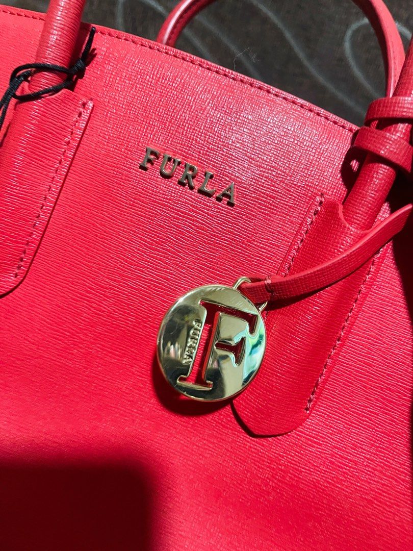 Furla Tessa Red color, Luxury, Bags & Wallets on Carousell