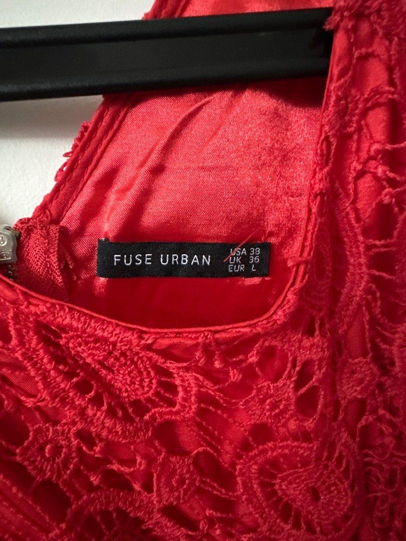 Fuse Urban Red Dress, Women's Fashion, Dresses & Sets, Dresses on Carousell