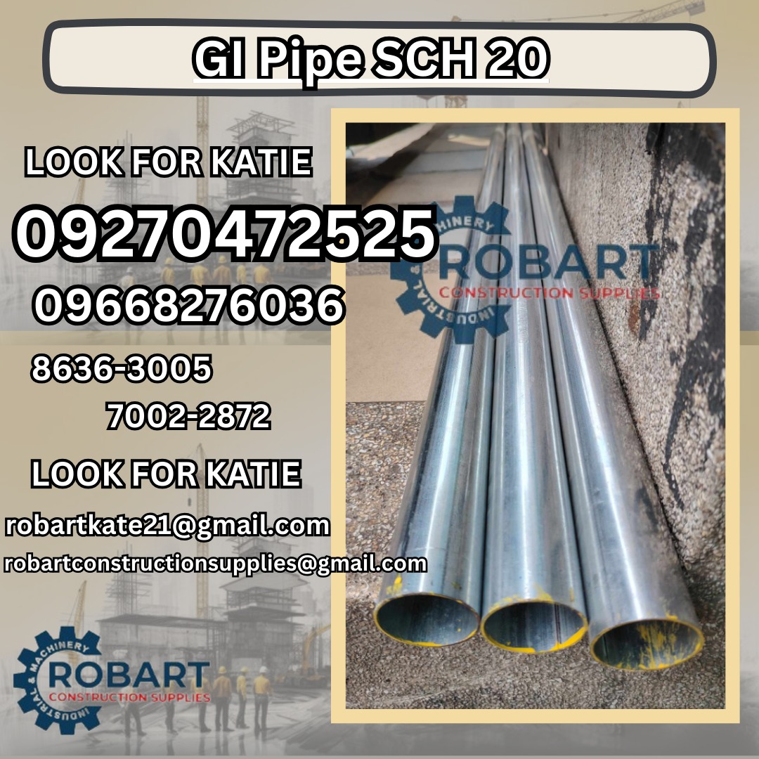 GI Pipe Sch. 20, Commercial & Industrial, Construction Tools ...