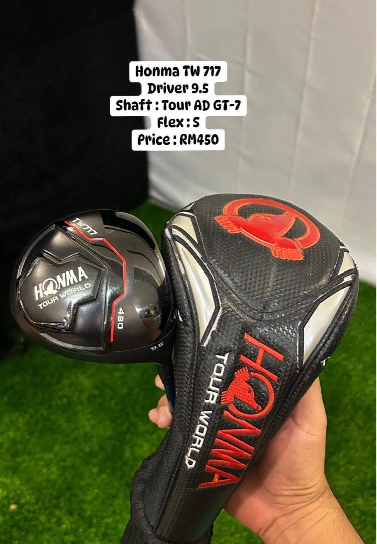 Golf Driver Honma Tour World TW717 With Tour AD GT-7, Sports Equipment, Sports & Games, Golf on ...