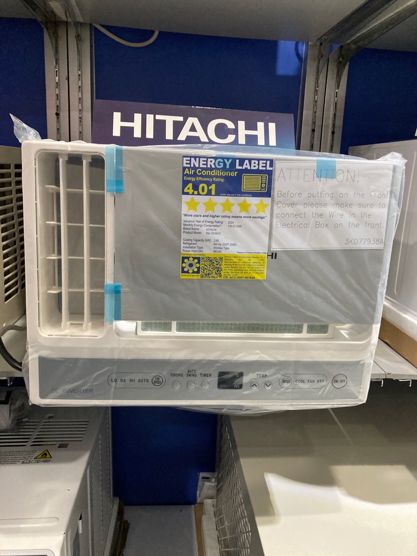HITACHI 1.0 HP compact size inverter aircon, TV & Home Appliances, Air ...