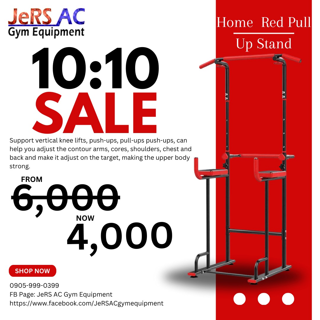Home Red Pull Up Stand, Sports Equipment, Exercise & Fitness, Cardio ...