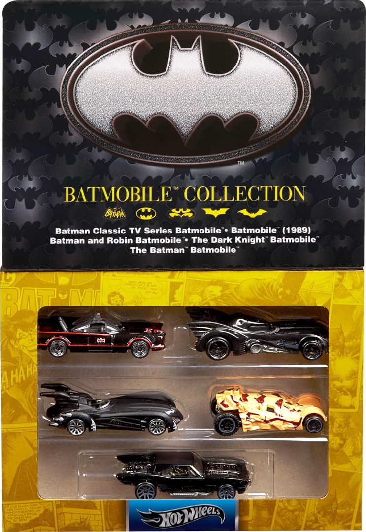 Hotwheels Batman 85th Anniversary Batmobile Collection (5-pack ...