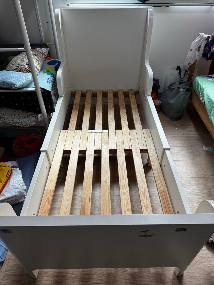 IKEA BUSUNGE extendable single Bed frame on Carousell