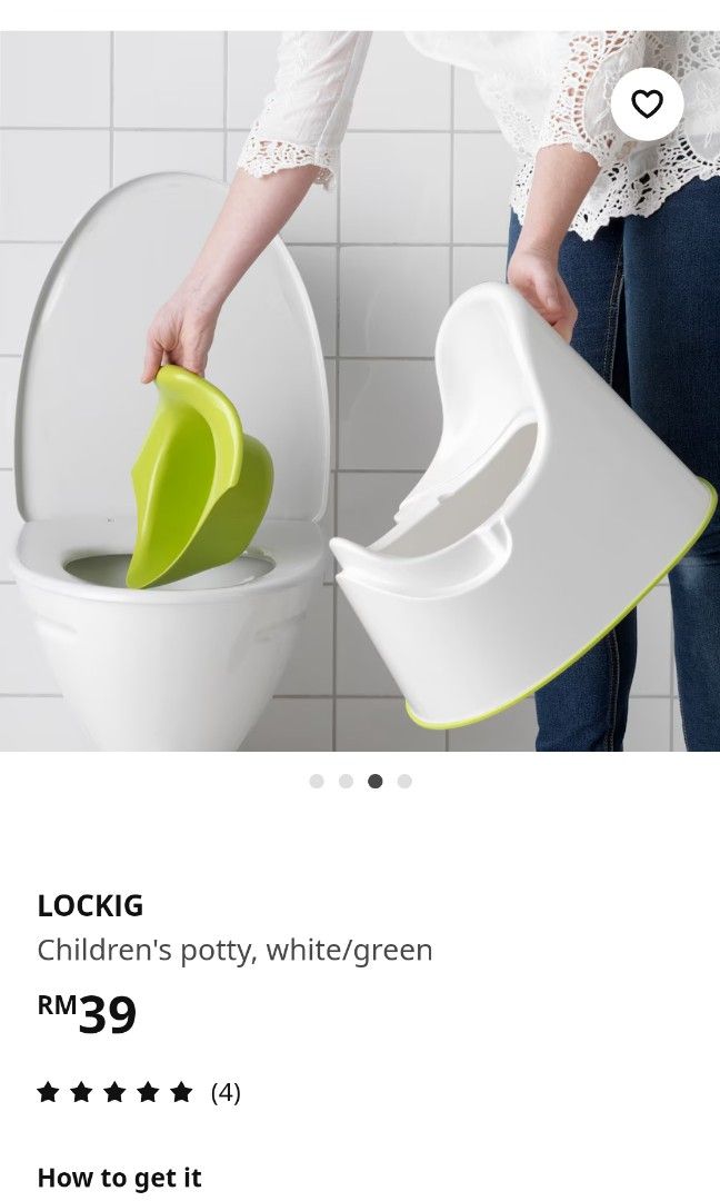 Ikea Lockig Children Potty, Training Potty lightly used by the only son ...