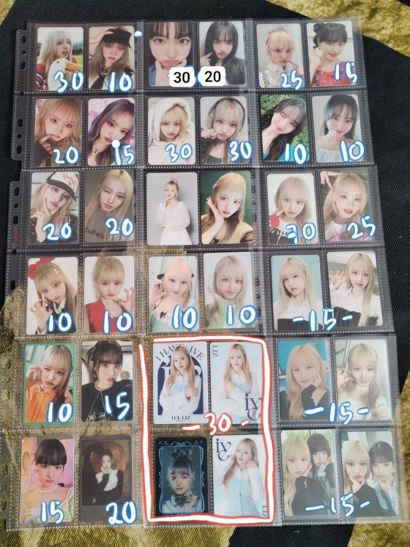 IVE OFFICIAL PHOTOCARD WONYOUNG LIZ GAEUL LEESEO YUJIN REI DIVE ...