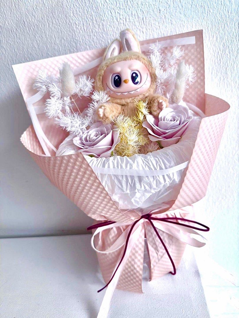 Labubu flower bouquet V1 V2, Hobbies & Toys, Stationery & Craft ...