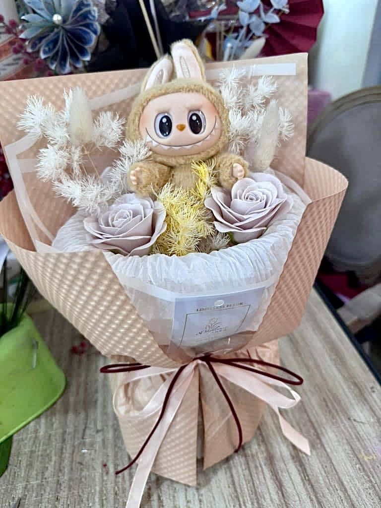 Labubu flower bouquet V1 V2, Hobbies & Toys, Stationery & Craft ...