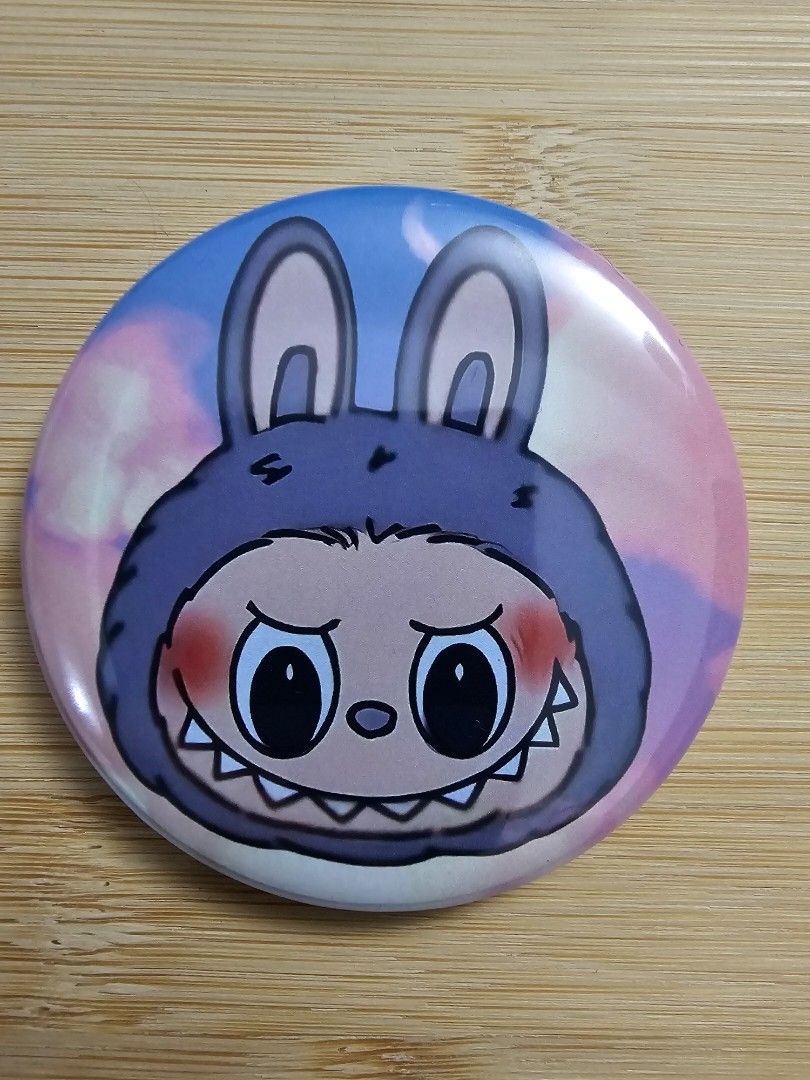 LABUBU INSPIRED BADGE PINS, Hobbies & Toys, Stationary & Craft ...