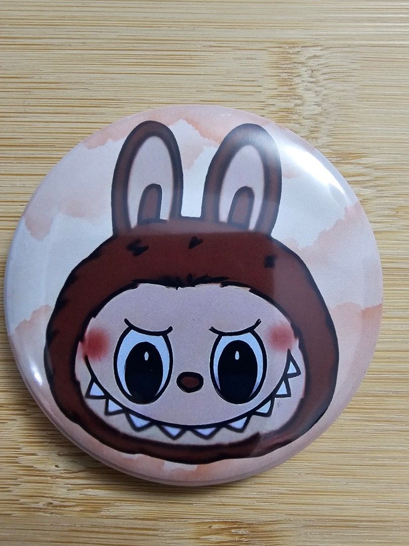 LABUBU INSPIRED BADGE PINS, Hobbies & Toys, Stationary & Craft ...