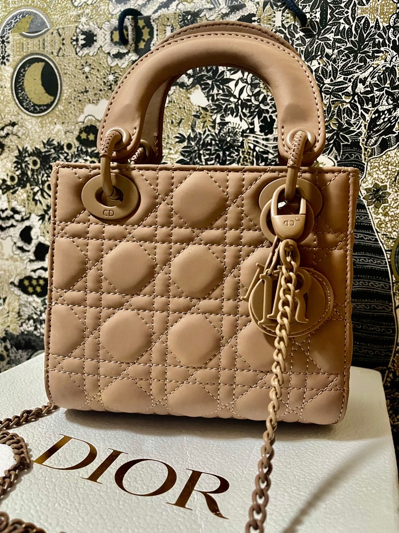Lady Dior Light Beige, Luxury, Bags & Wallets on Carousell