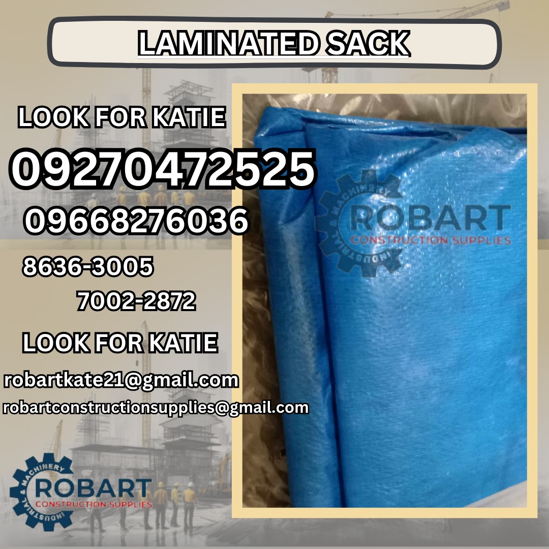 Laminated Sack Blue Orange, Commercial & Industrial, Construction Tools ...