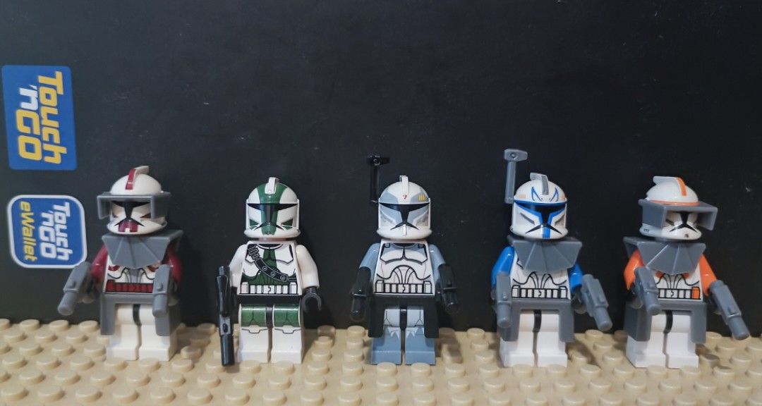Lego Star Wars All Clone Commander Phase 1 collection, Hobbies & Toys ...