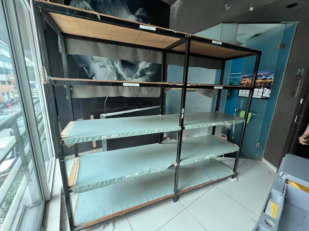 Linen rack, Furniture & Home Living, Furniture, Shelves, Cabinets ...