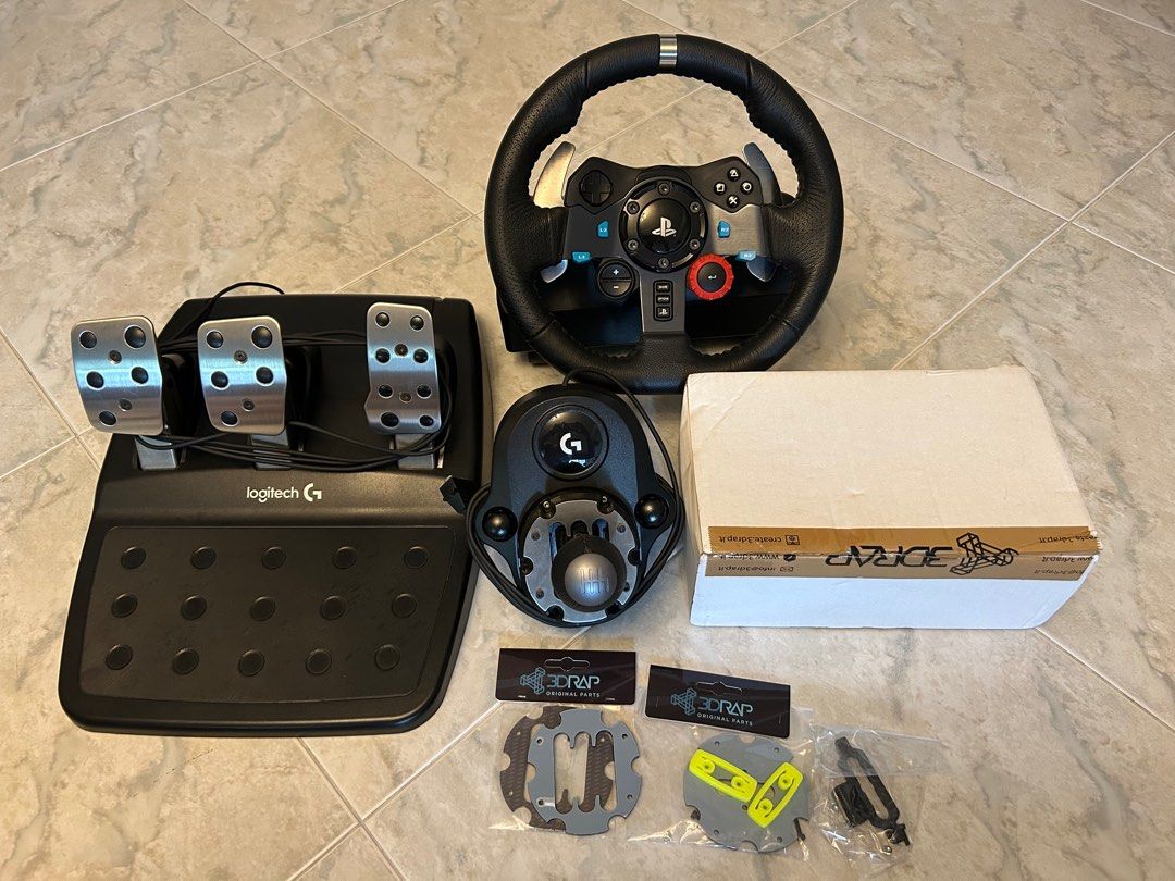 Logitech G29 with AXC Sim and 3DRap Mods, Video Gaming, Gaming ...