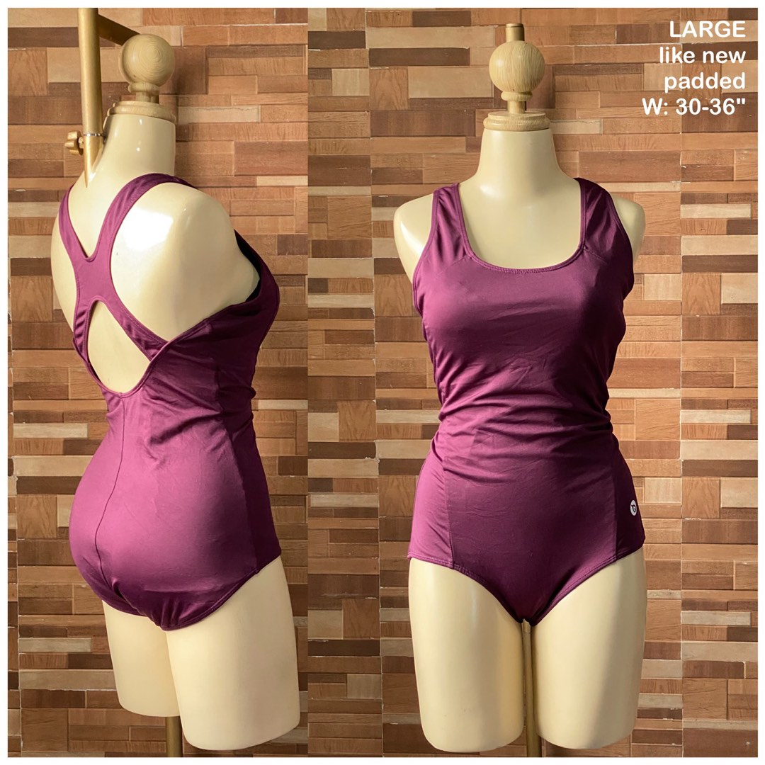 MAROON ULTRA BACK ONE PIECE SWIMSUIT, Women's Fashion, Swimwear ...