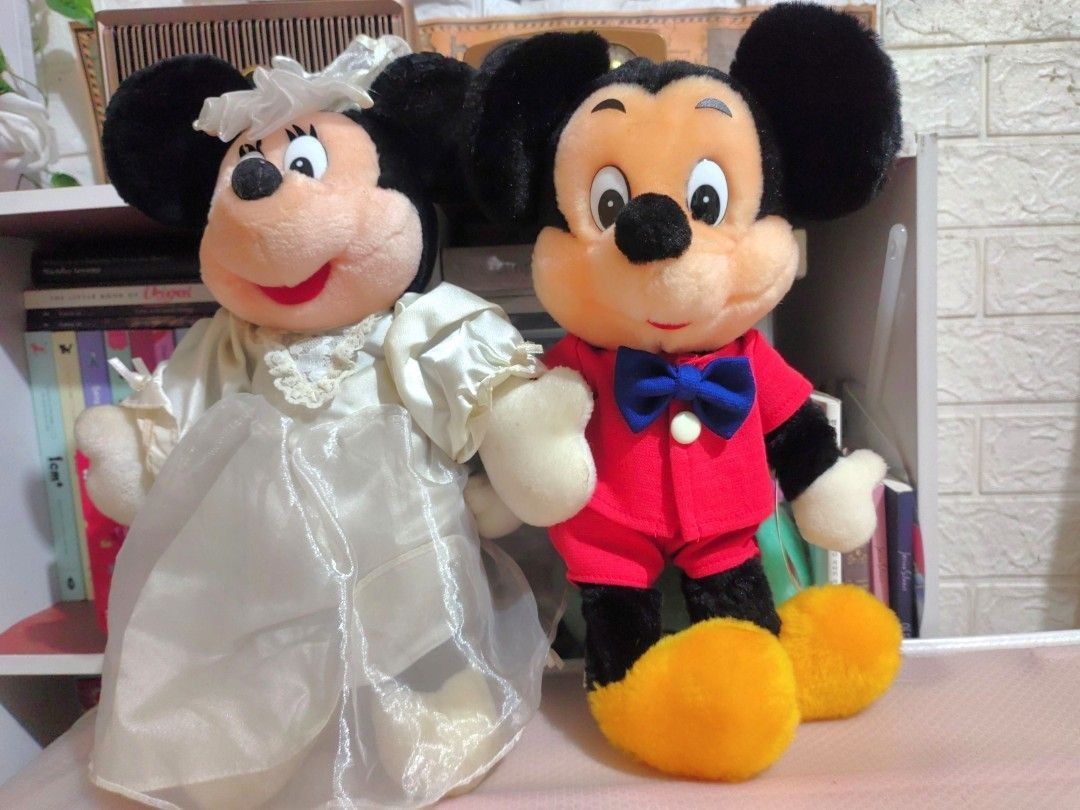 Mickey and Minnie Bride Groom Couple (Mickey and Friends) Plushie Stuff ...