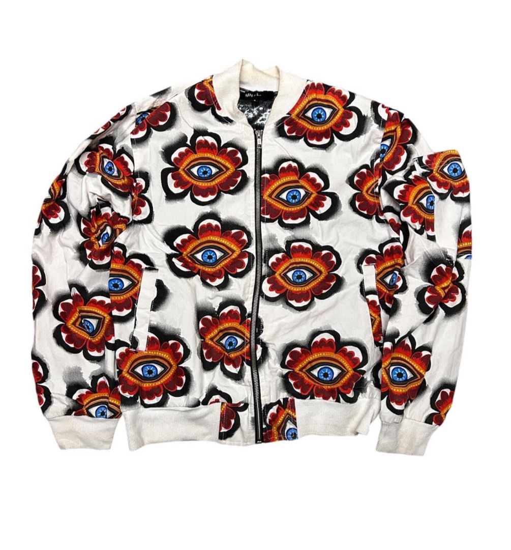 MN+LA BOMBER JACKET EYE, Men's Fashion, Activewear on Carousell