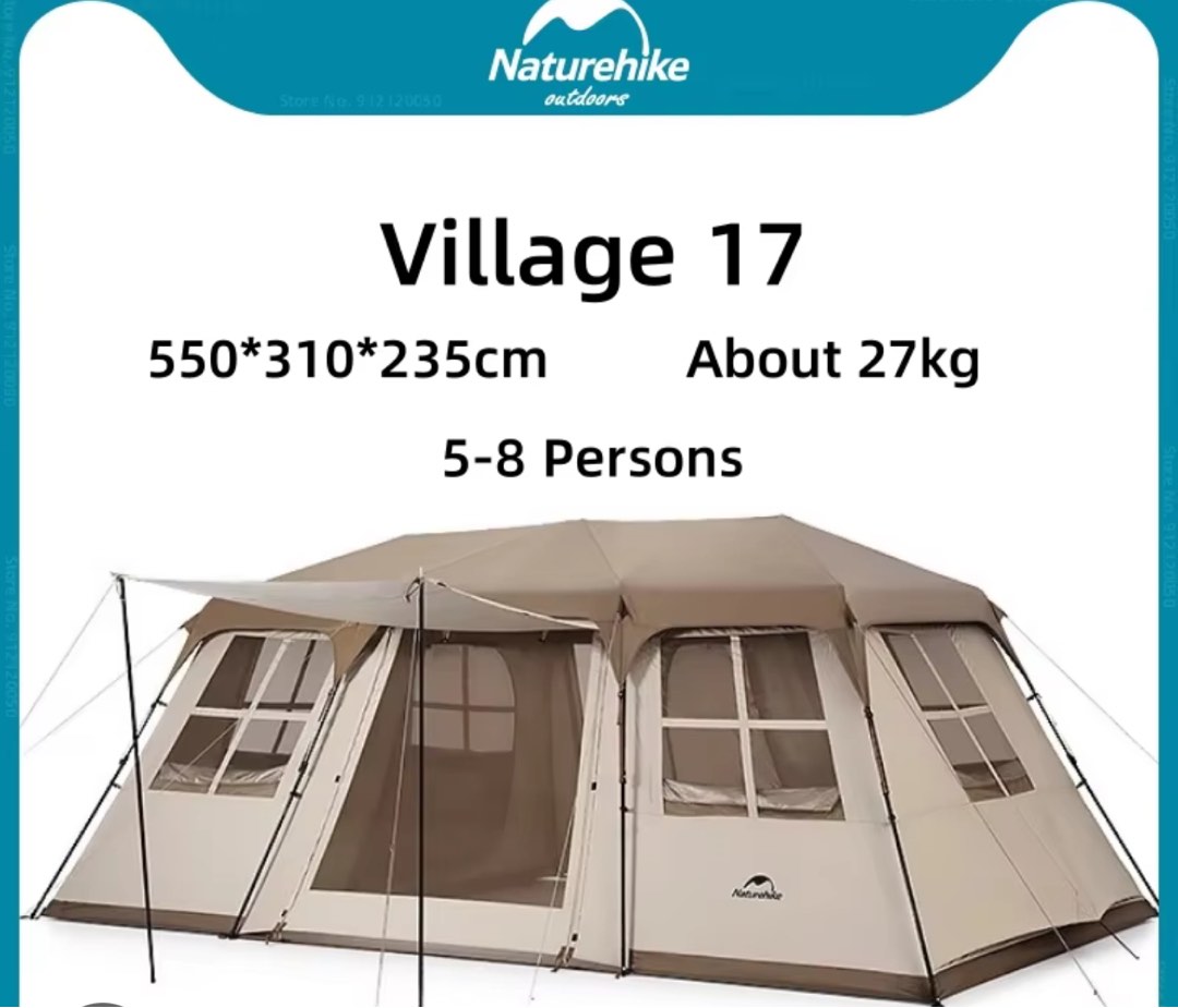NATUREHIKE TENT V17 LUXURY, Furniture & Home Living, Outdoor Furniture ...