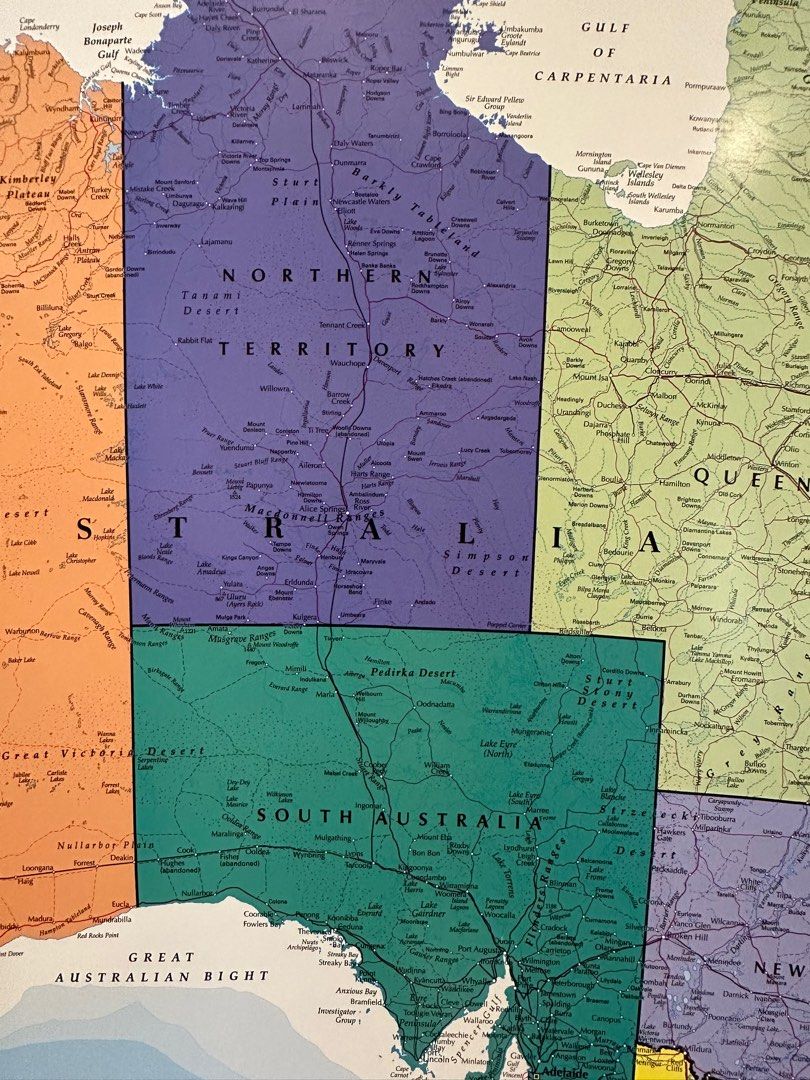 [NEW] Australia Map - Poster (61 cm X 91.5 cm) [MPF-06-GN0608], Hobbies ...