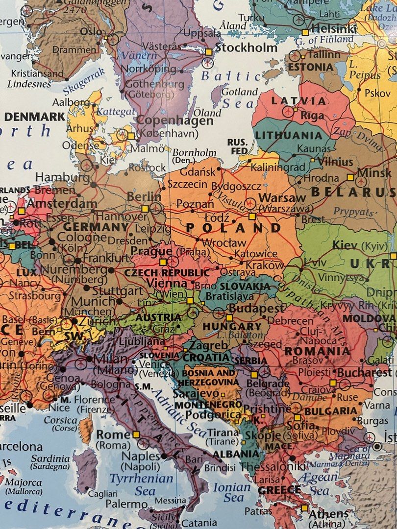 [NEW] European Countries Map - Poster (61 cm X 91.5 cm) [MPF-01-GN0751 ...