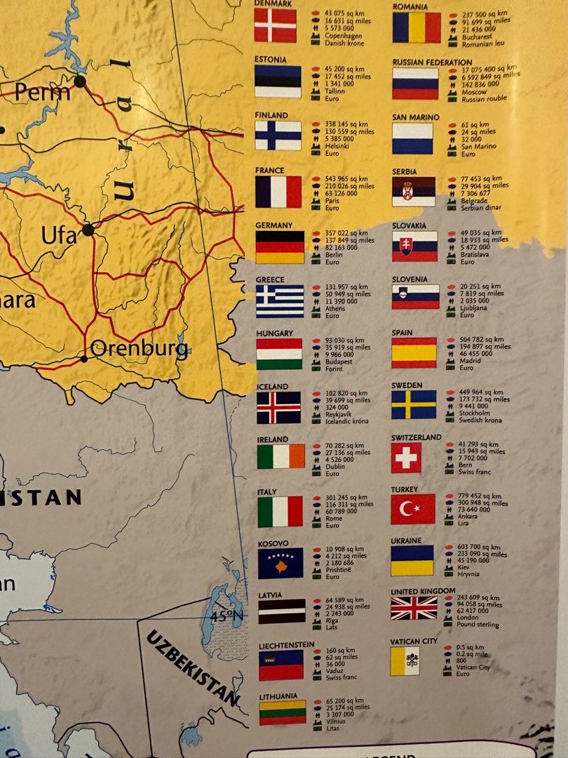 [NEW] European Countries Map - Poster (61 cm X 91.5 cm) [MPF-01-GN0751 ...