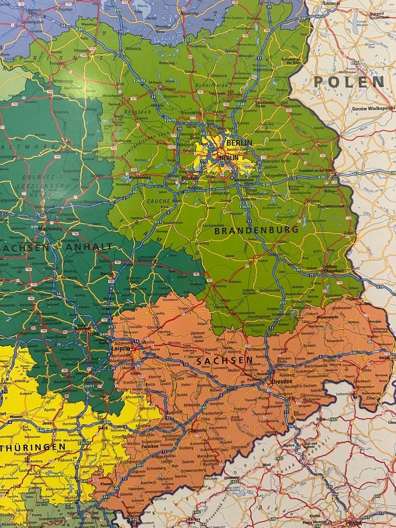 [NEW] Germany Map - Poster (61 cm X 91.5 cm) [MPF-01-GN0750], Hobbies ...