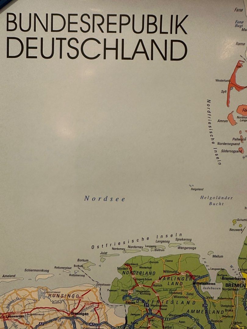 [NEW] Germany Map - Poster (61 cm X 91.5 cm) [MPF-01-GN0750], Hobbies ...