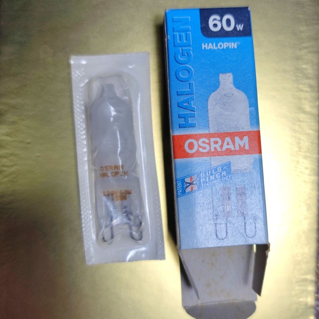 New Osram HALOPIN 66660AM 60W G9 230V FROSTED Halogen Lamp, Car ...