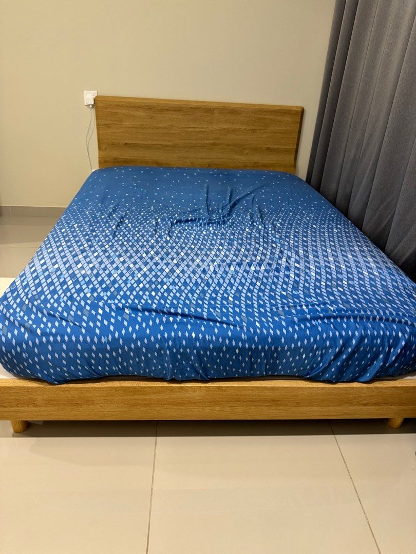 Nitori bed & frame, Furniture & Home Living, Furniture, Bed Frames ...