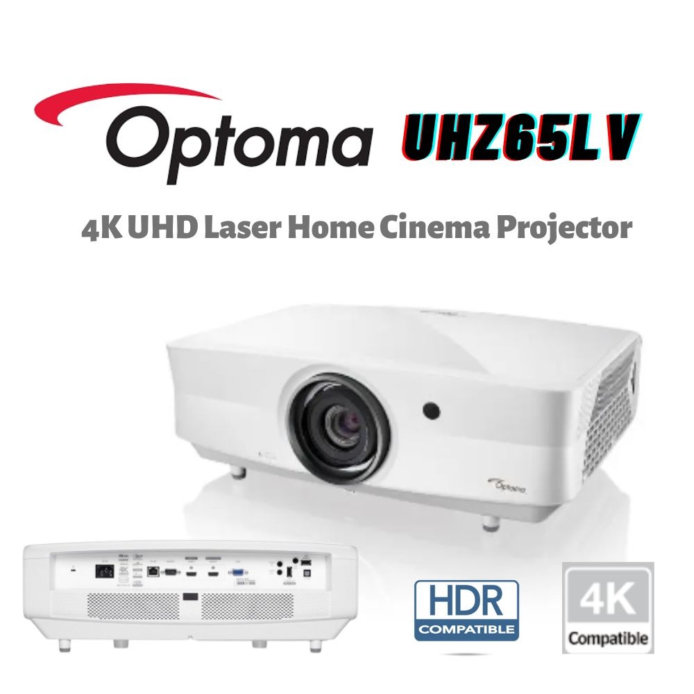 Optoma UHZ65LV 4K UHD Laser Home Cinema Projector ( UH Z65LV / UH-Z65LV ...