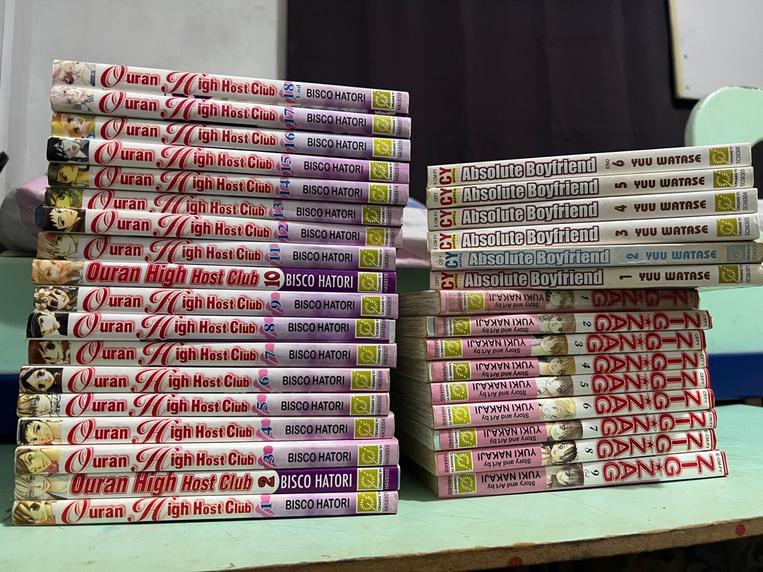 Ouran High School Host Club, Absolute Boyfriend, Zig Zag Manga (All complete set), Hobbies ...