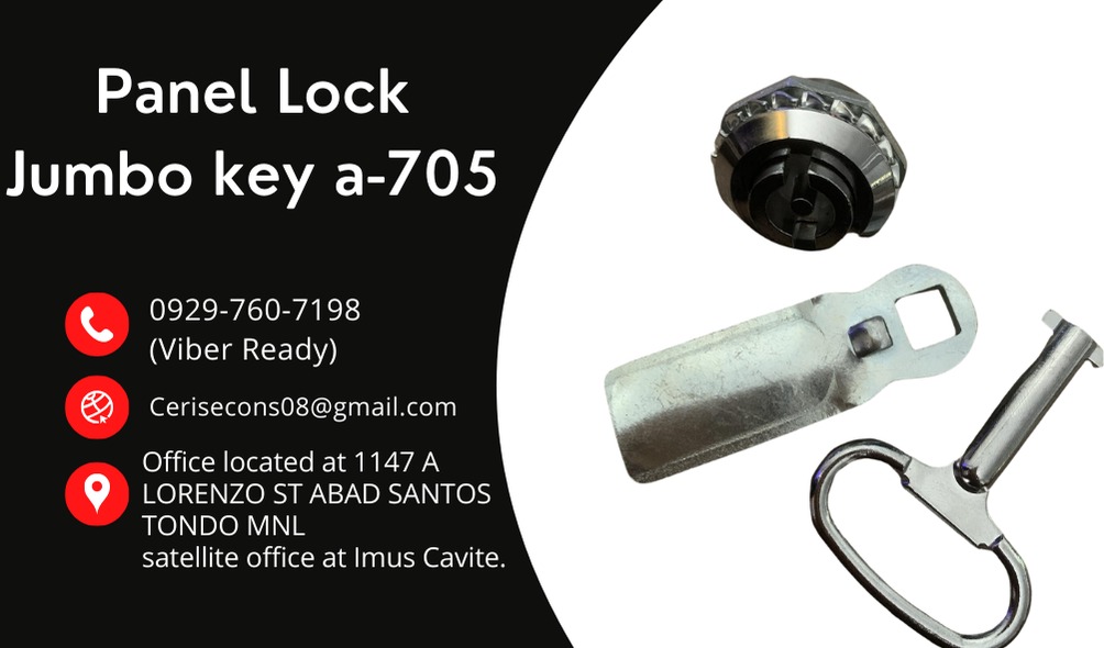 Panel Lock Jumbo key a-705, Commercial & Industrial, Construction Tools ...