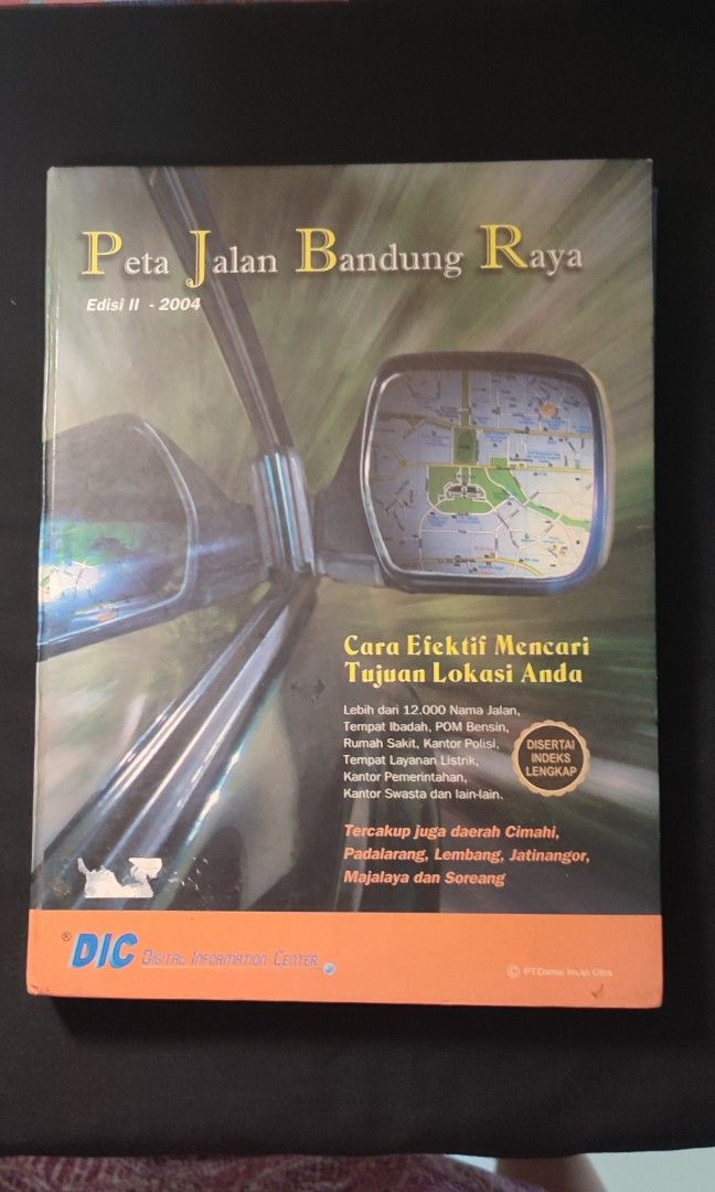 Peta Kota Bandung #bukupeta, Buku & Alat Tulis, Buku di Carousell