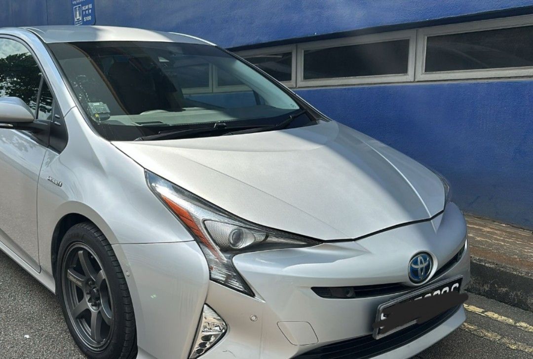 Toyota Prius Hybrid Car Rental PHV Grab Gojek Tada Ryde, Cars, Car Rental on Carousell