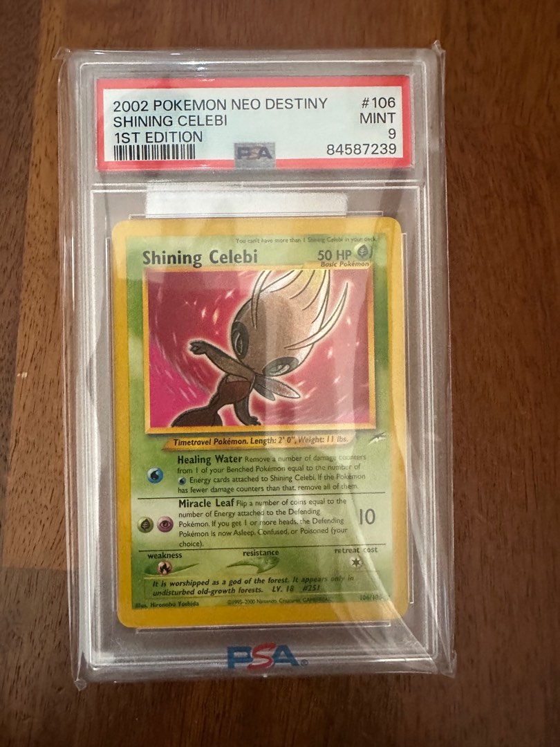 Pokémon TCG Shining Celebi Neo Destiny psa 9 BGS CGC, Hobbies & Toys ...