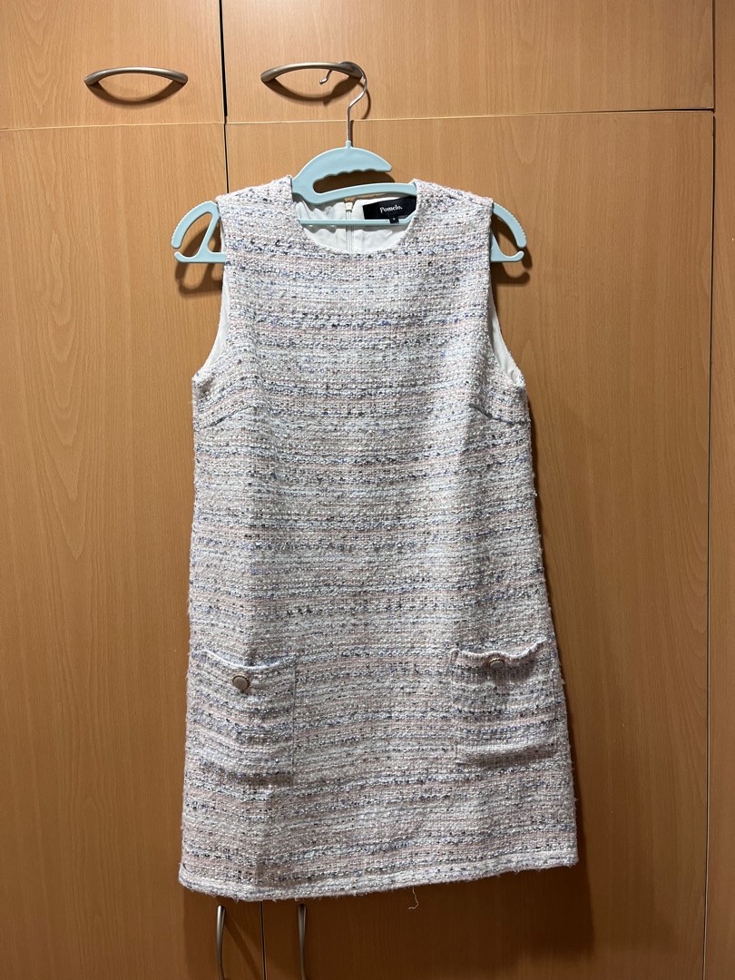 Pomelo Tweed Mini Dress, Women's Fashion, Dresses & Sets, Dresses on ...