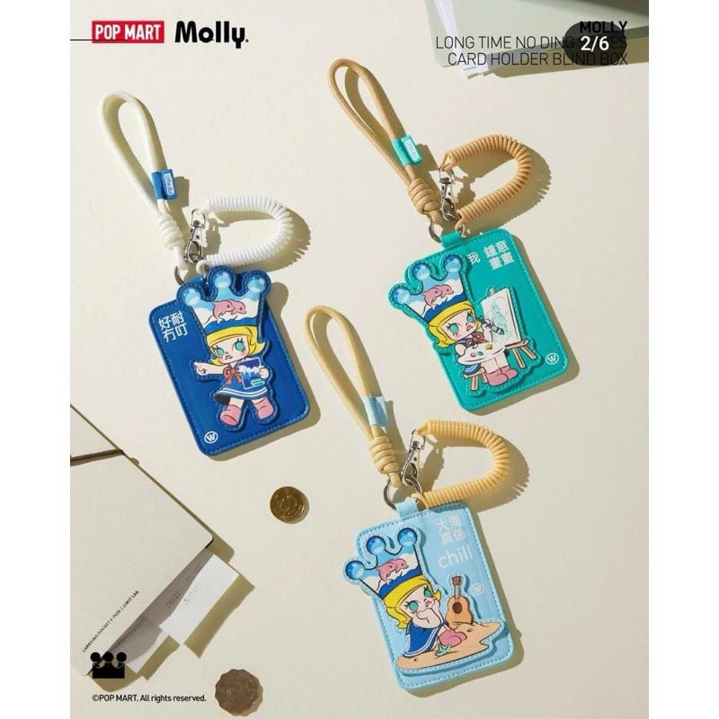 POPMART HongKong Exclusive Molly Card Holder Full Case (Long Time No ...