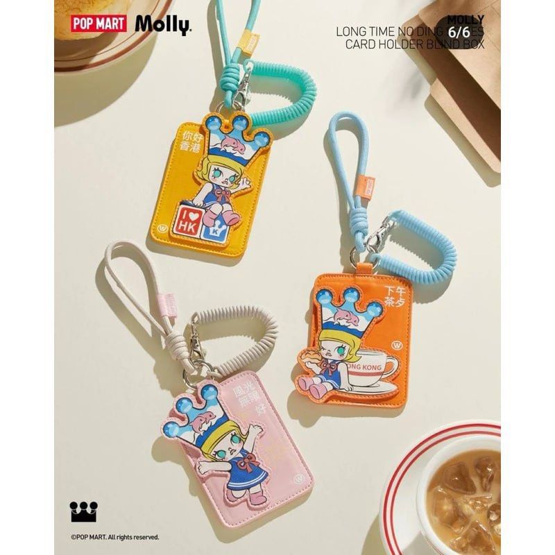POPMART HongKong Exclusive Molly Card Holder Full Case (Long Time No ...