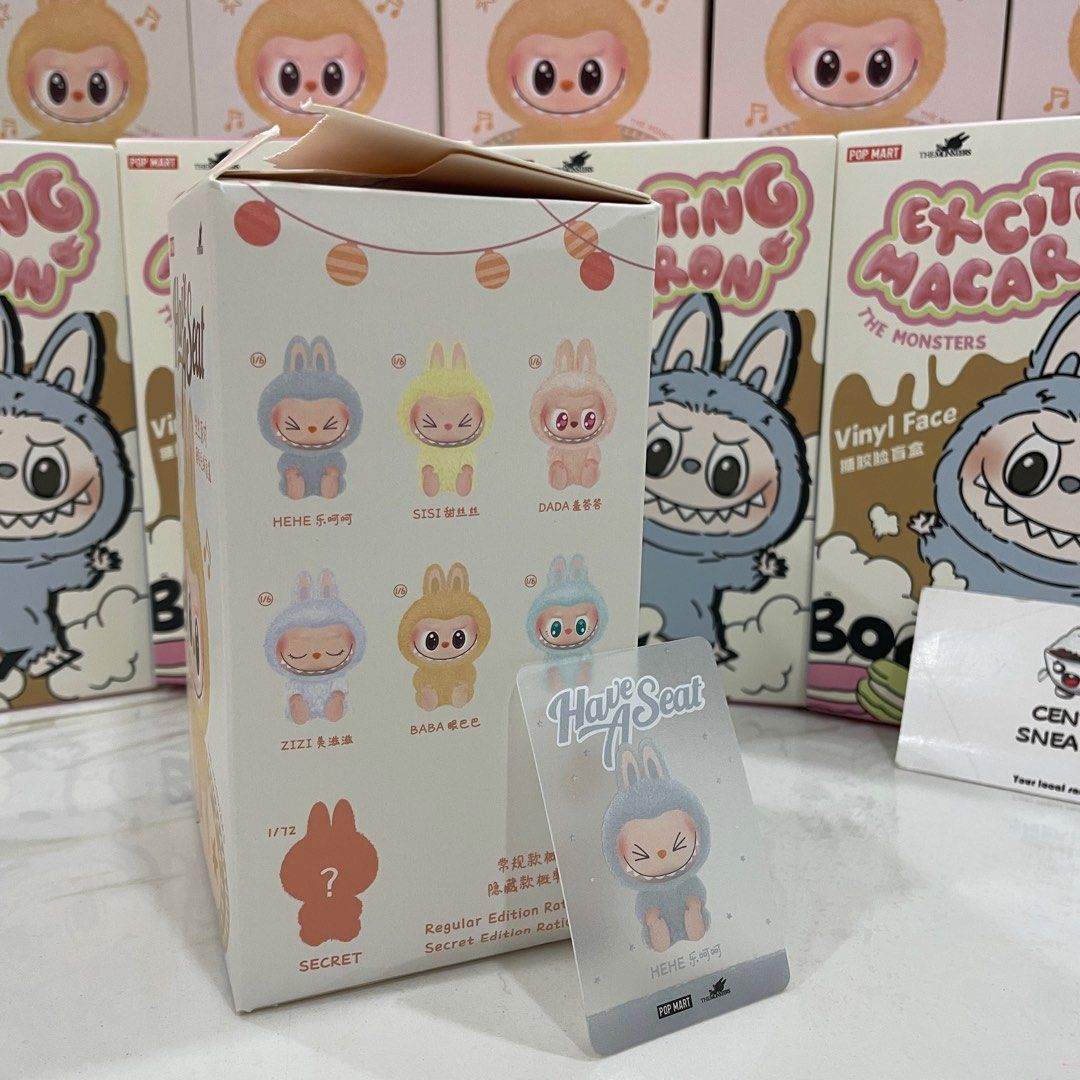 Popmart Labubu v2 Have a Seat Hehe, Hobbies & Toys, Toys & Games on ...