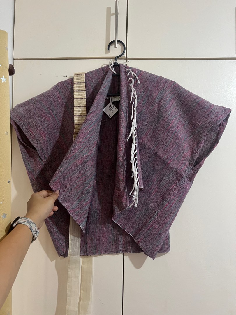 Purple Style Isle Inabel Square Poncho with free belt, Women's Fashion ...