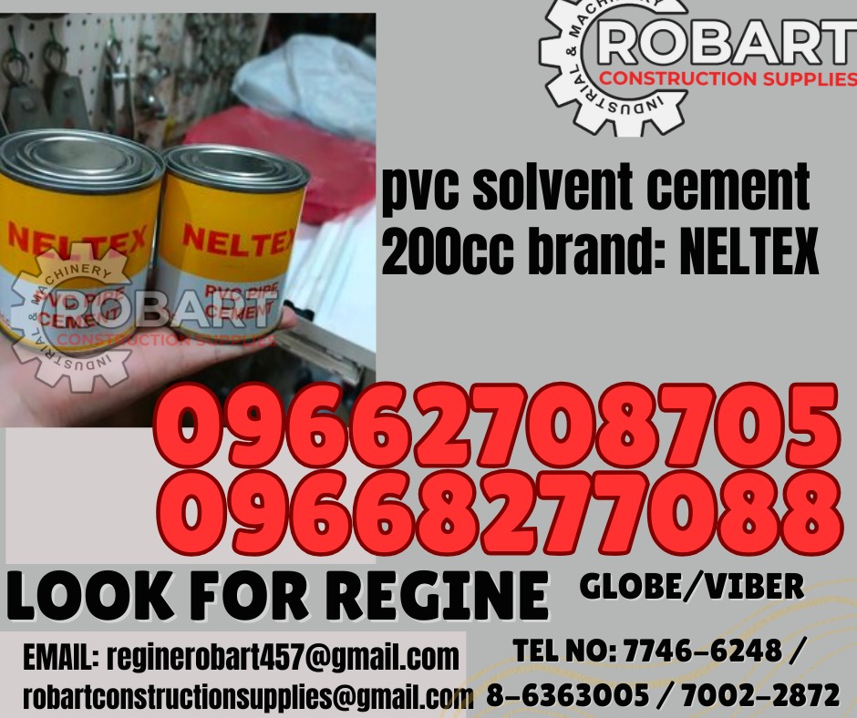 pvc solvent cement 200cc brand: NELTEX, Commercial & Industrial ...