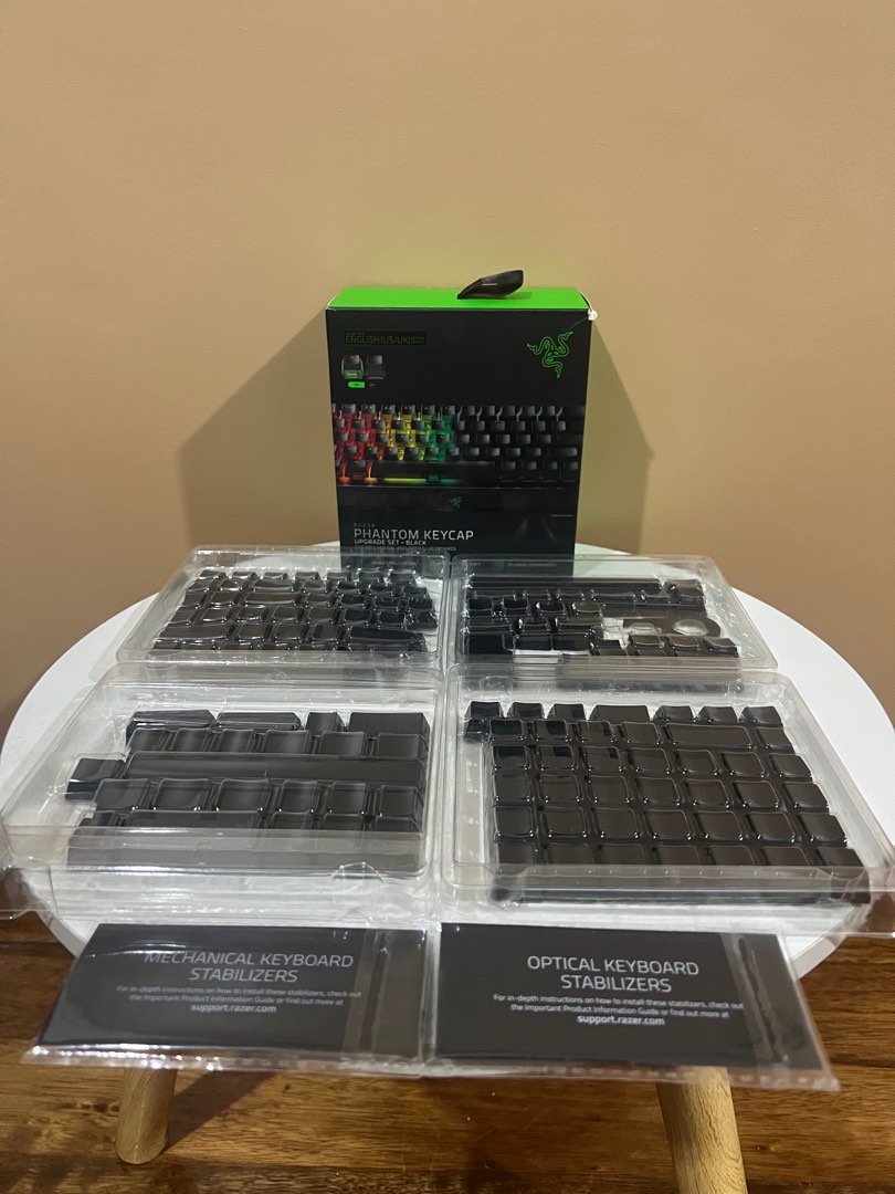 Razer Phantom Black Upgrade Set Shine-through Keycaps for Mechanical ...