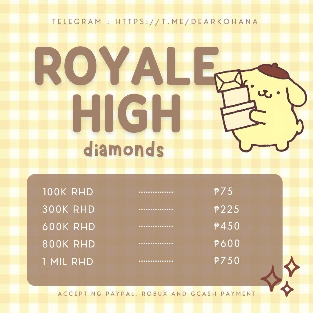 Royale High Diamonds, Video Gaming, Gaming Accessories, In-Game ...